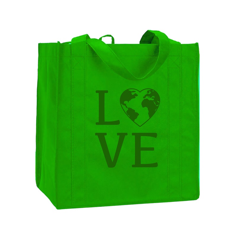 Love the Earth Reusable Shopping Bag, Love Earth Reusable Shopping Tote ...