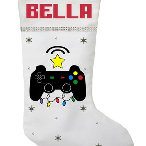 Gamer Christmas Stocking, Gamer Stocking, Custom Gamer Stocking ...