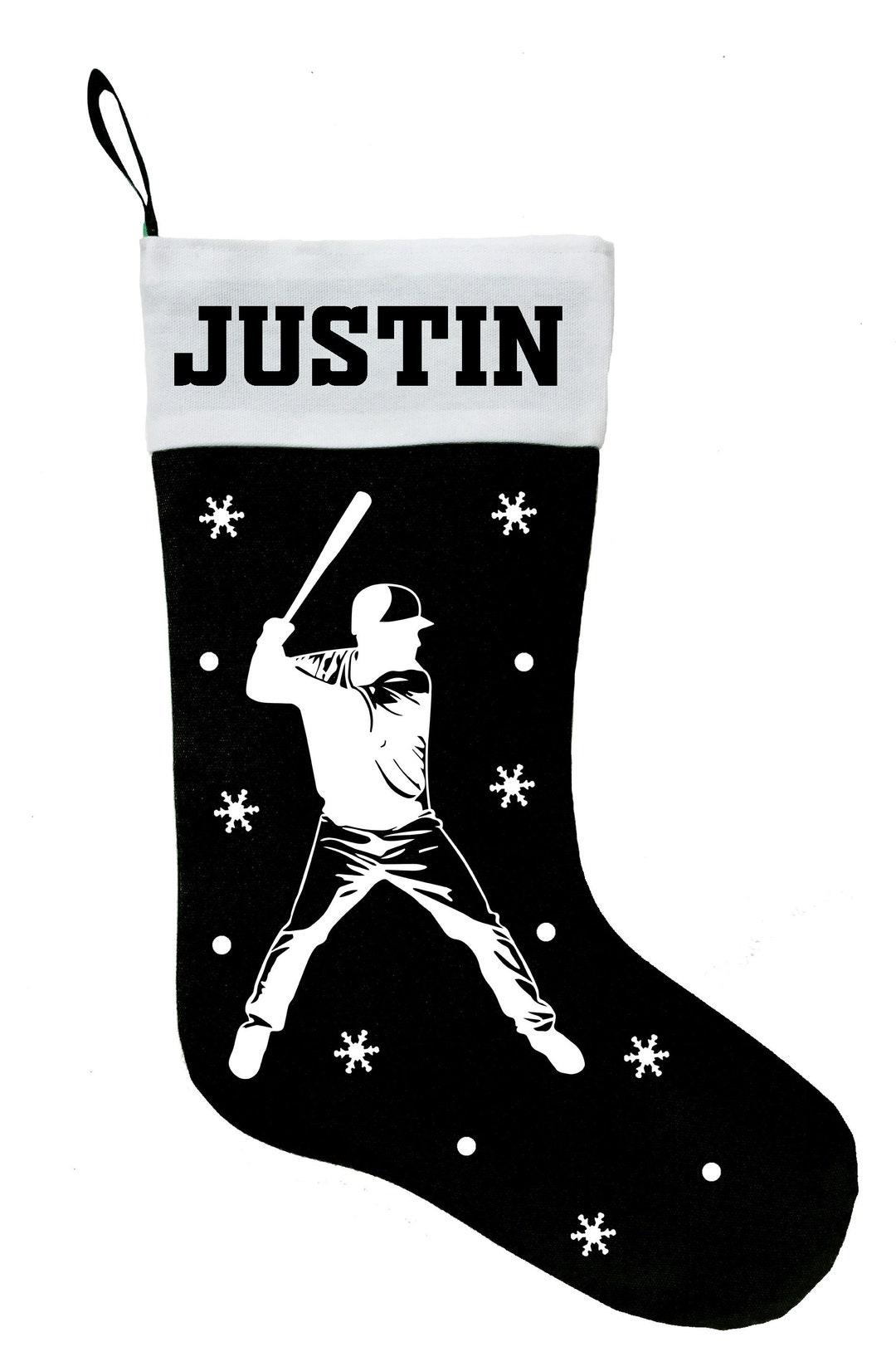 Baseball Player Christmas Stocking, Baseball Player Stocking, Baseball ...