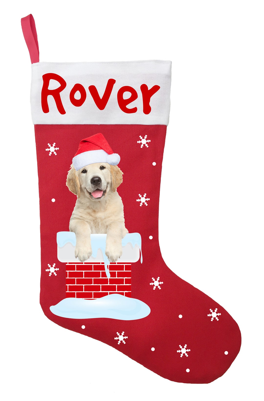 Golden Retriever Christmas Stocking - Etsy