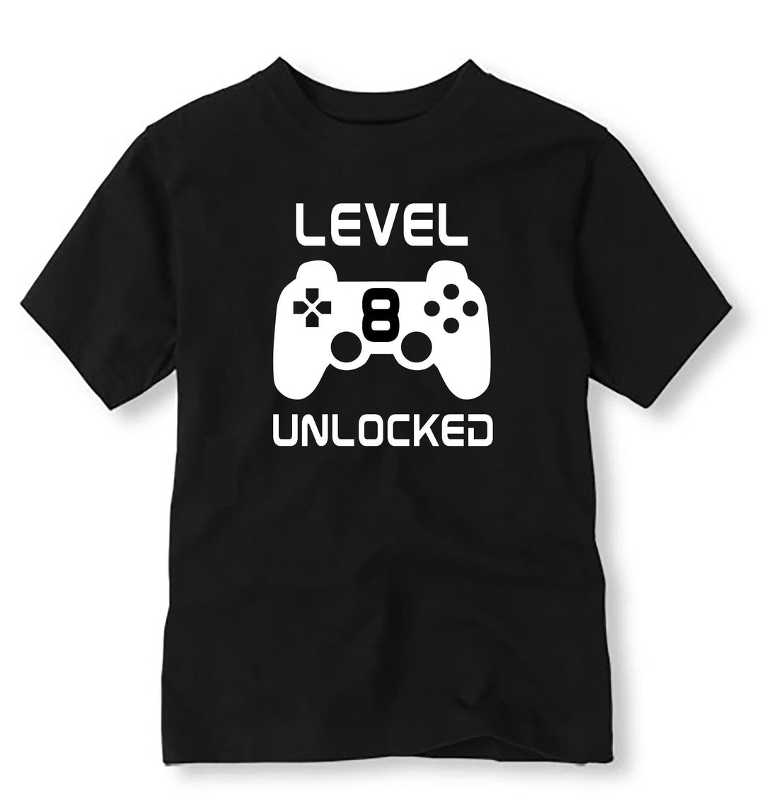 Gamer Birthday Shirt, Level Unlocked Birthday Shirt, Gaming Birthday ...