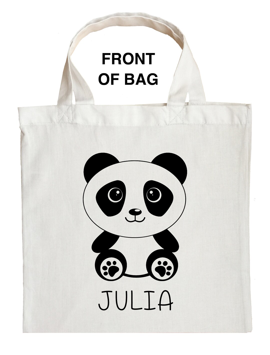 Panda Bear Trick or Treat Bag, Panda Bear Halloween Bag, Panda Bear ...