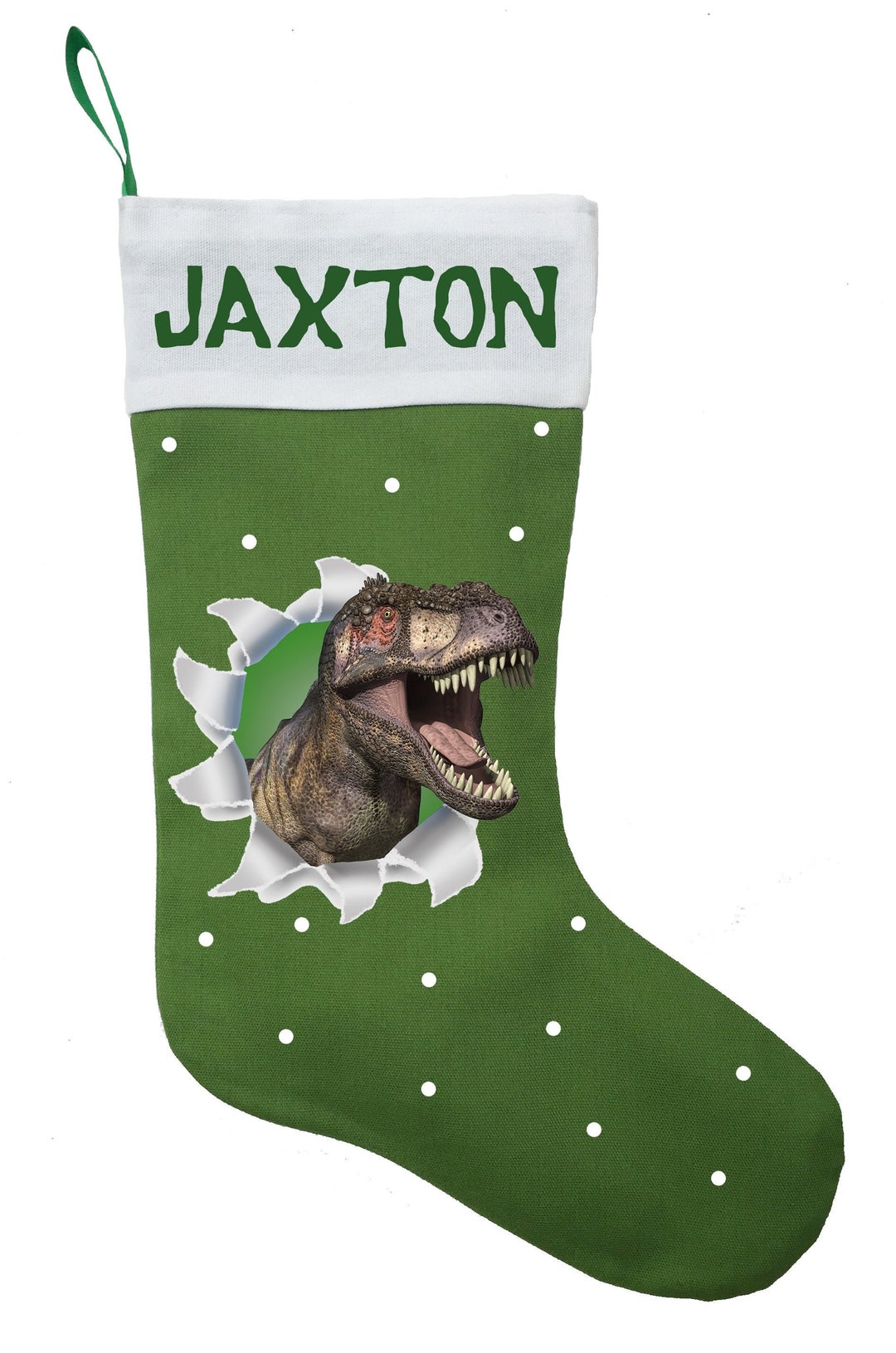 Dinosaur Christmas Stocking - Etsy