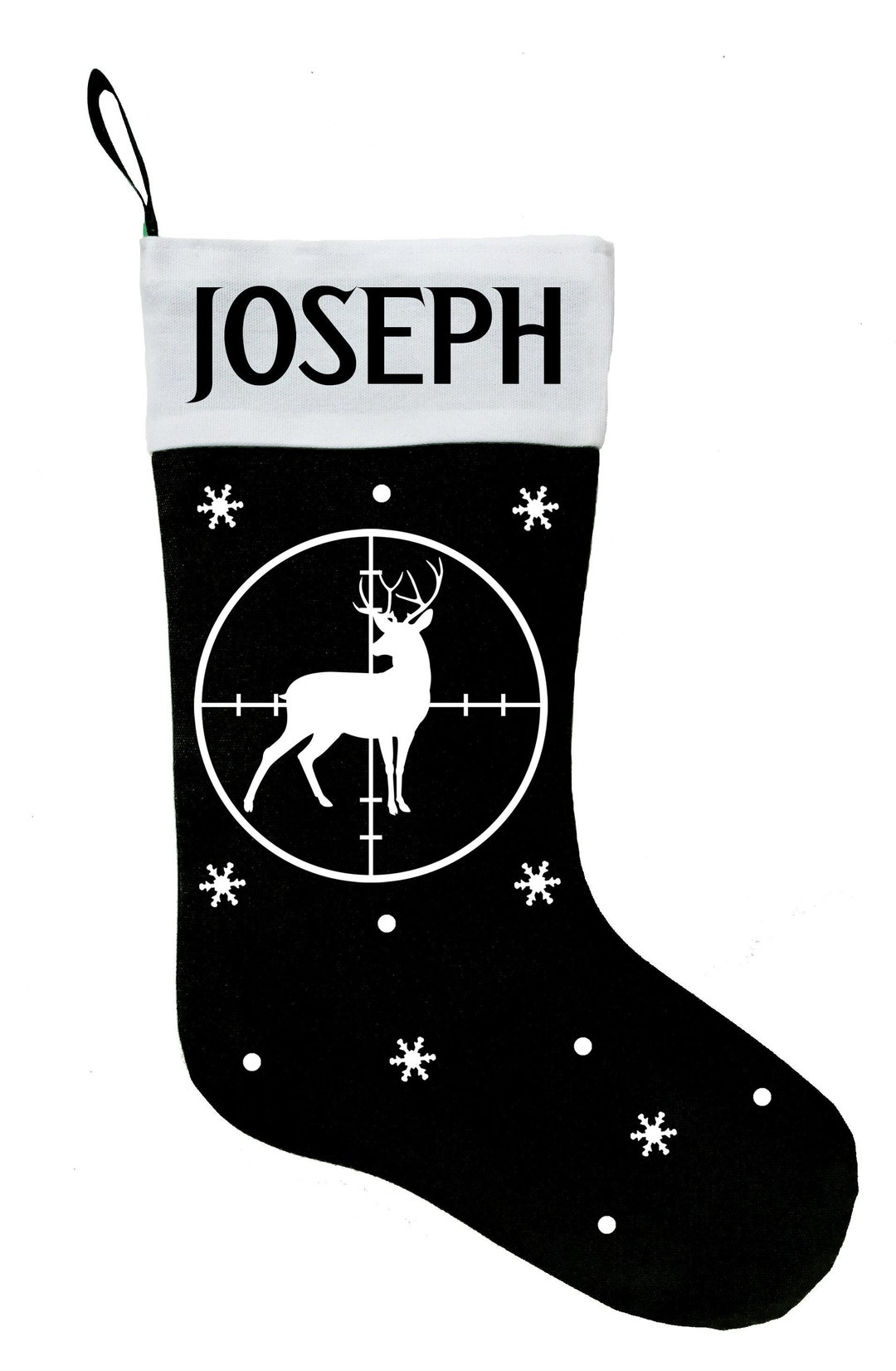 Deer Hunter Christmas Stocking, Deer Hunter Stocking, Hunting Christmas ...