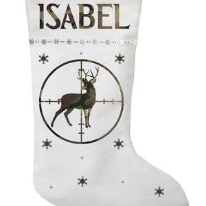 Deer Hunter Christmas Stocking Deer Hunter Stocking Hunting | Etsy