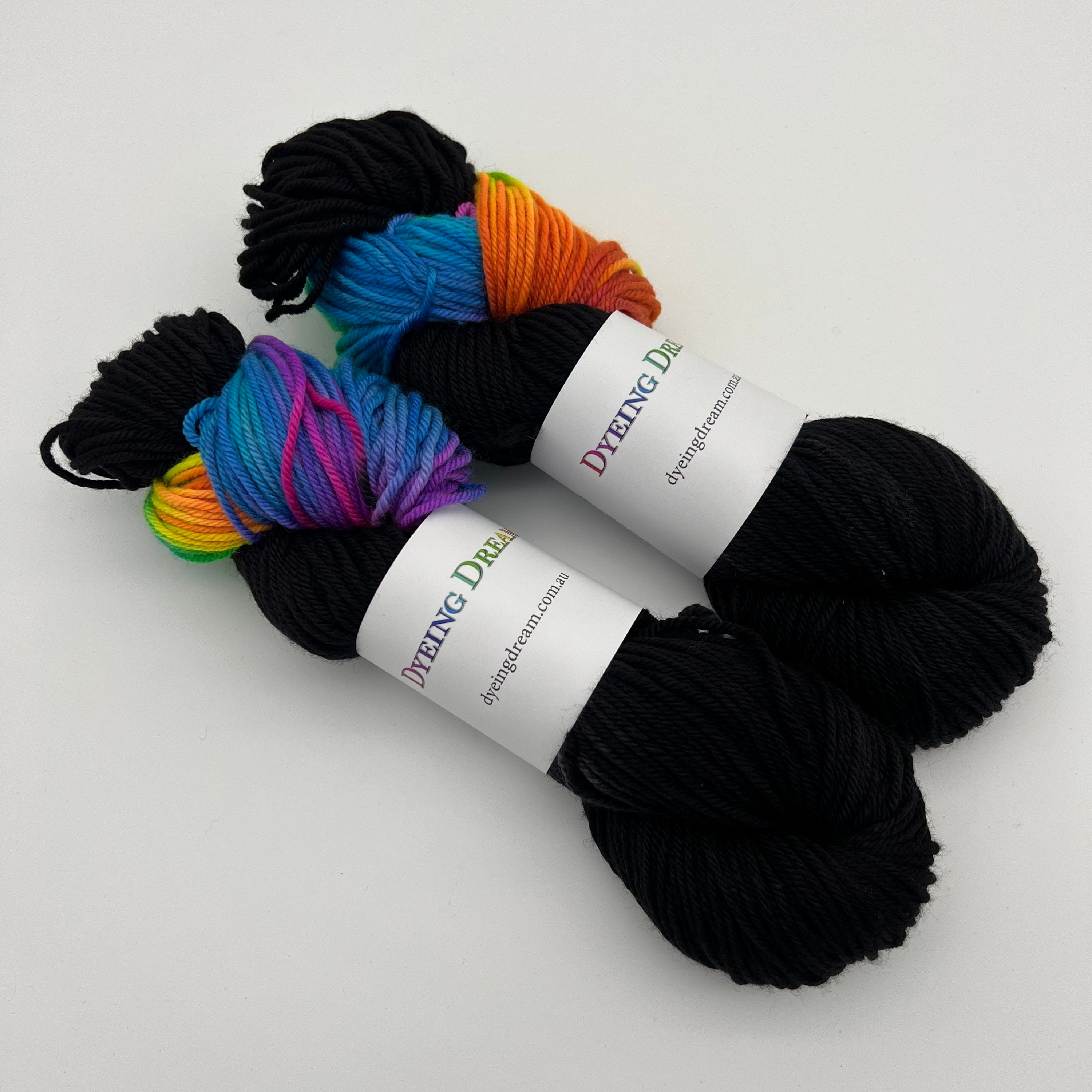 Craft Supplies & Tools Yarn 100g UV Reactive Rainbow Sock Yarn Rainbow ...