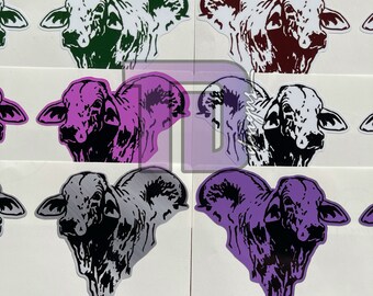 Brahman Bull Decal - Etsy