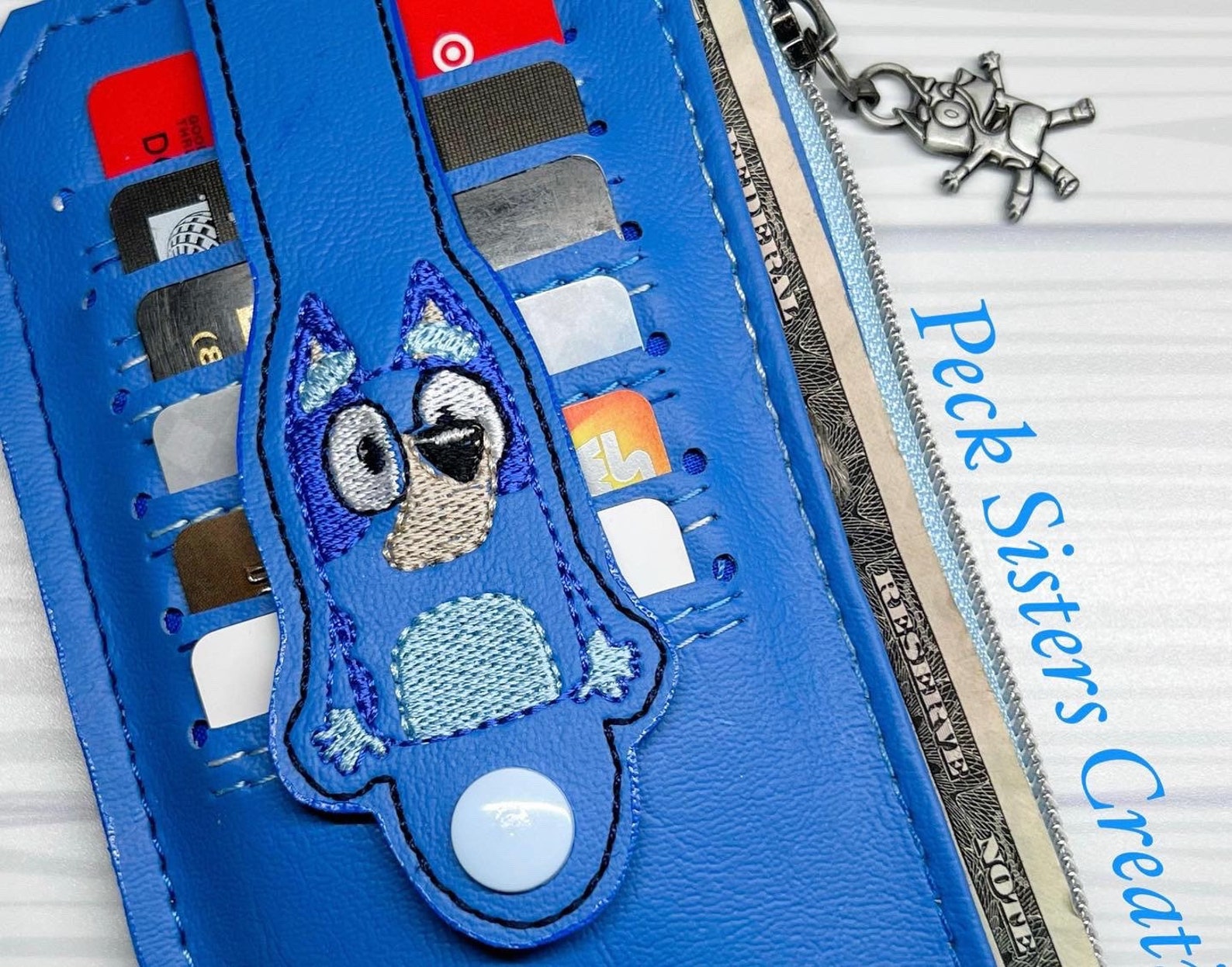 Bluey Inspired Wallet Bluey Purse Pal Blue Heeler Wallet - Etsy
