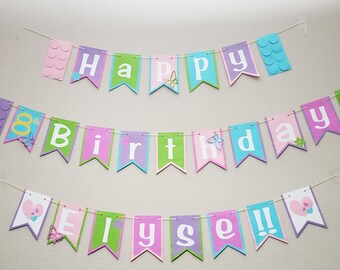 Pastel Birthday Banner - Etsy