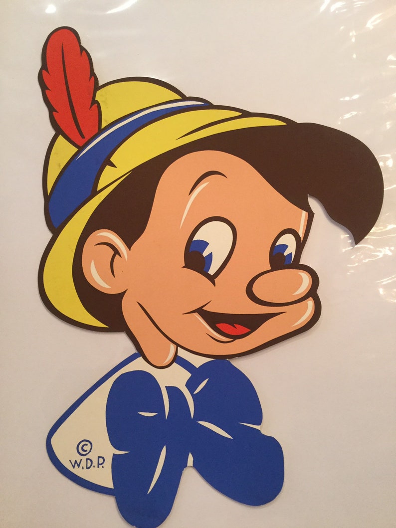 1940 Pinocchio Disney Premium, Promotional Paper Ephemera Rare - Etsy