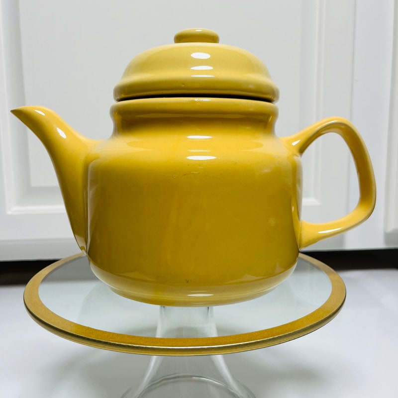 Mustard Tea Pot - Etsy