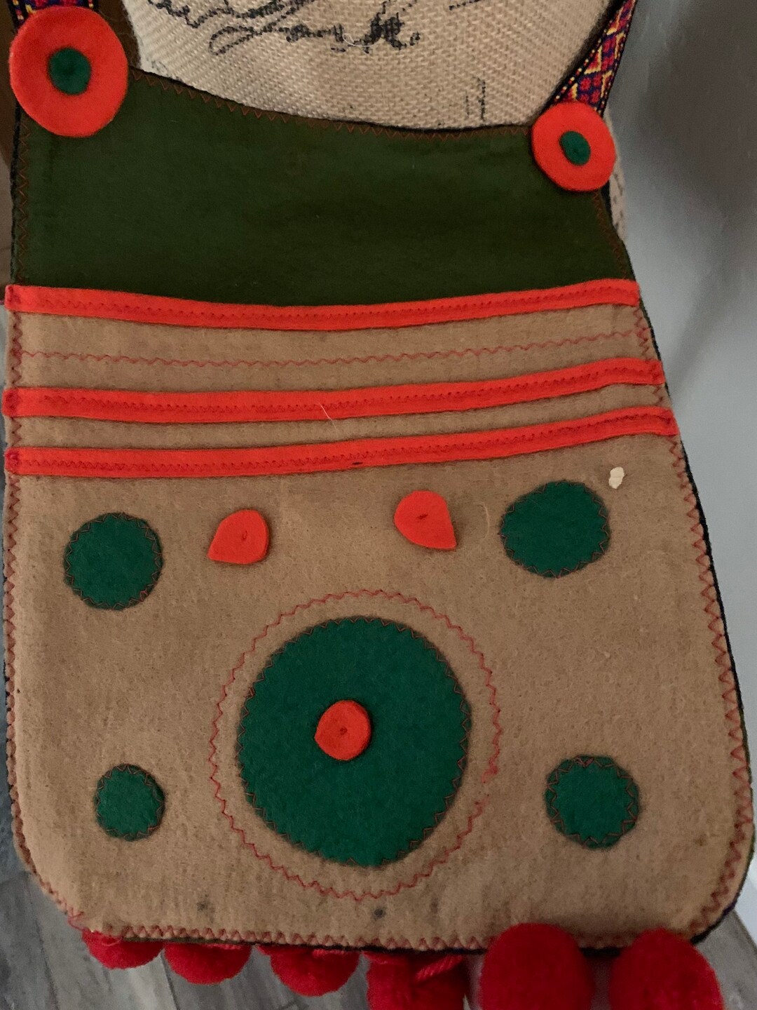 Vintage Handmade Ethnic Costume Felt spoon Bag - Etsy