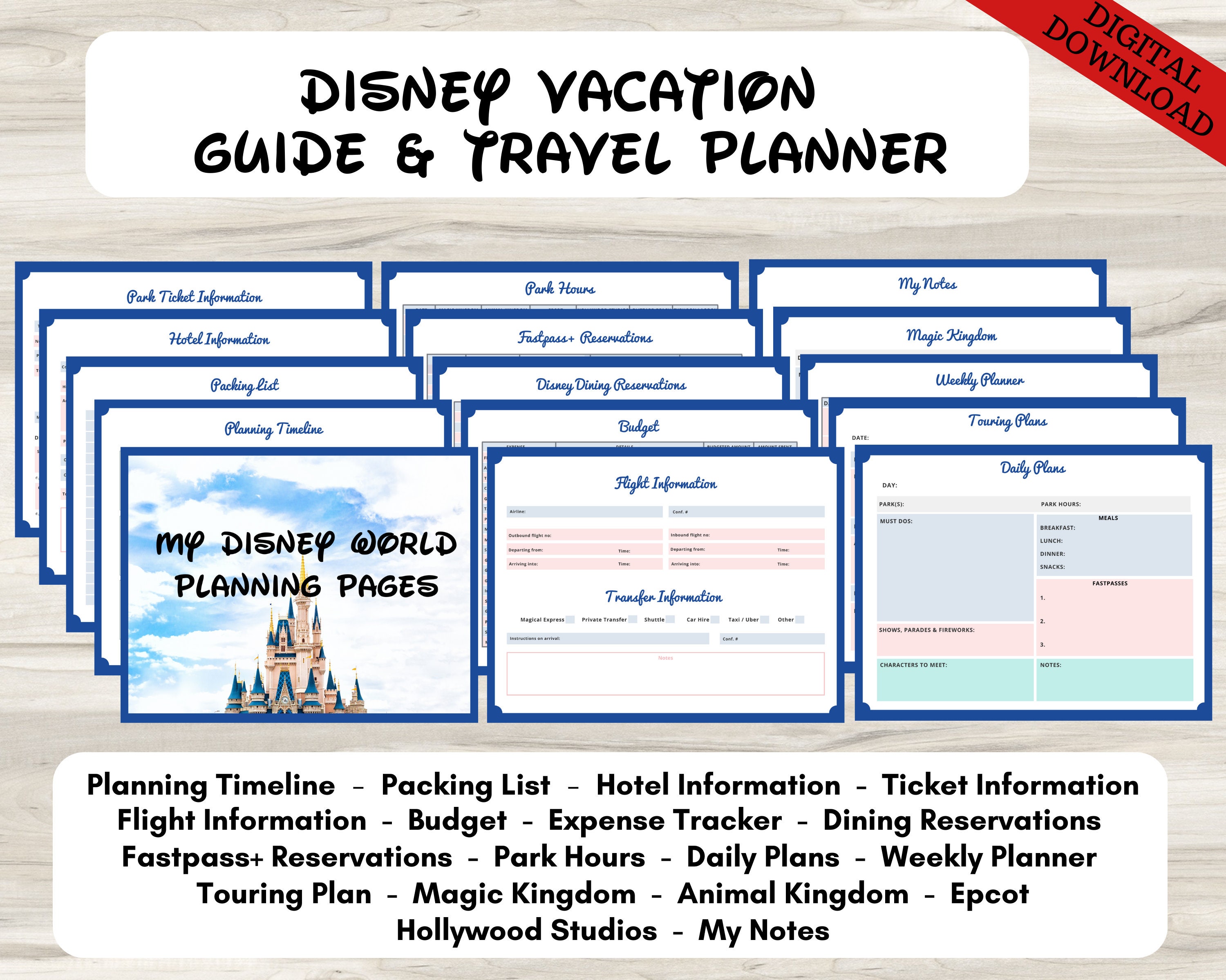 WDW Planner & Guide - Etsy