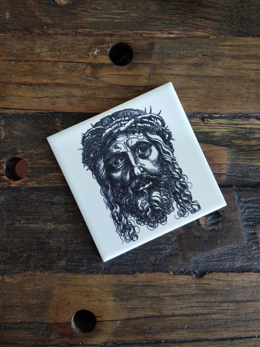 Jesus Tile Home Decor - Etsy