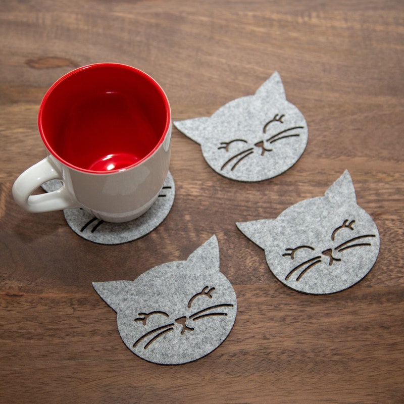 Cat Coasters - Etsy
