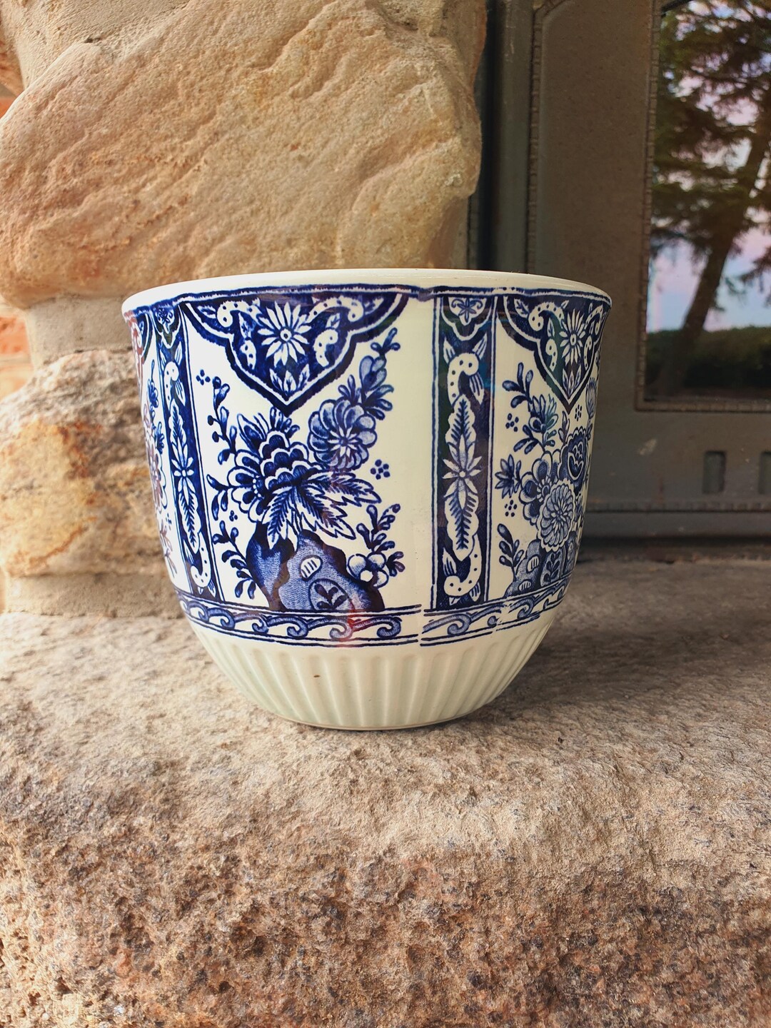 Delft Vintage Planter - Etsy