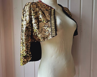 Luxury Women’s Gold Beaded Fringe Cape – High Collar Floral Embroidery ...