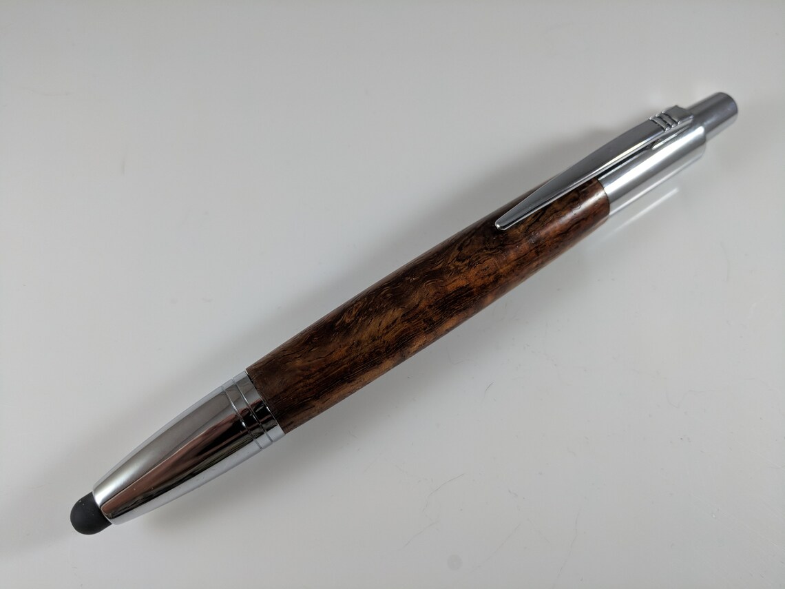 Vesper Click Pen With Stylus in a Chrome Finish - Etsy