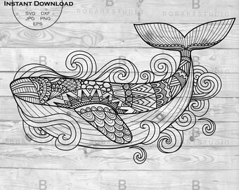 Whale mandala | Etsy