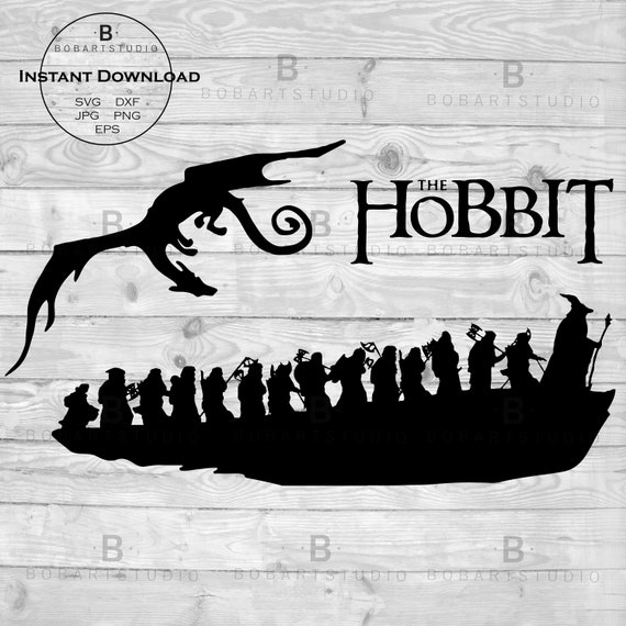 Hobbit SVG Dragon SVG Dwarves svg Gandalf svg Hobbit Cut | Etsy