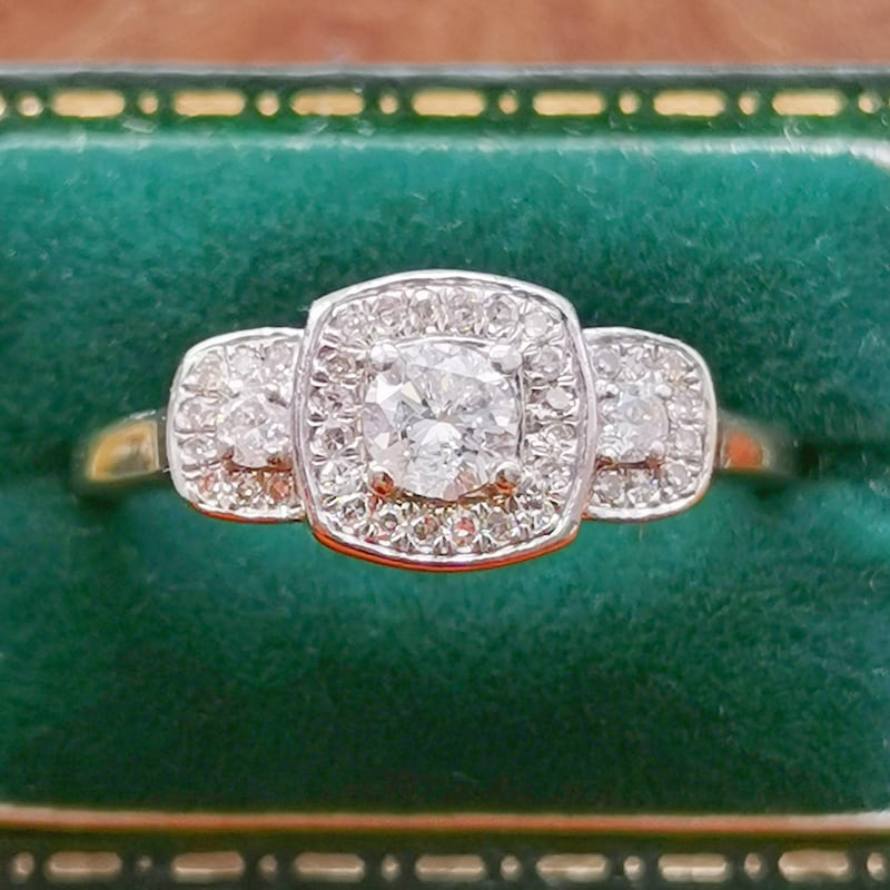 9ct Daisy Diamond Ring - Etsy