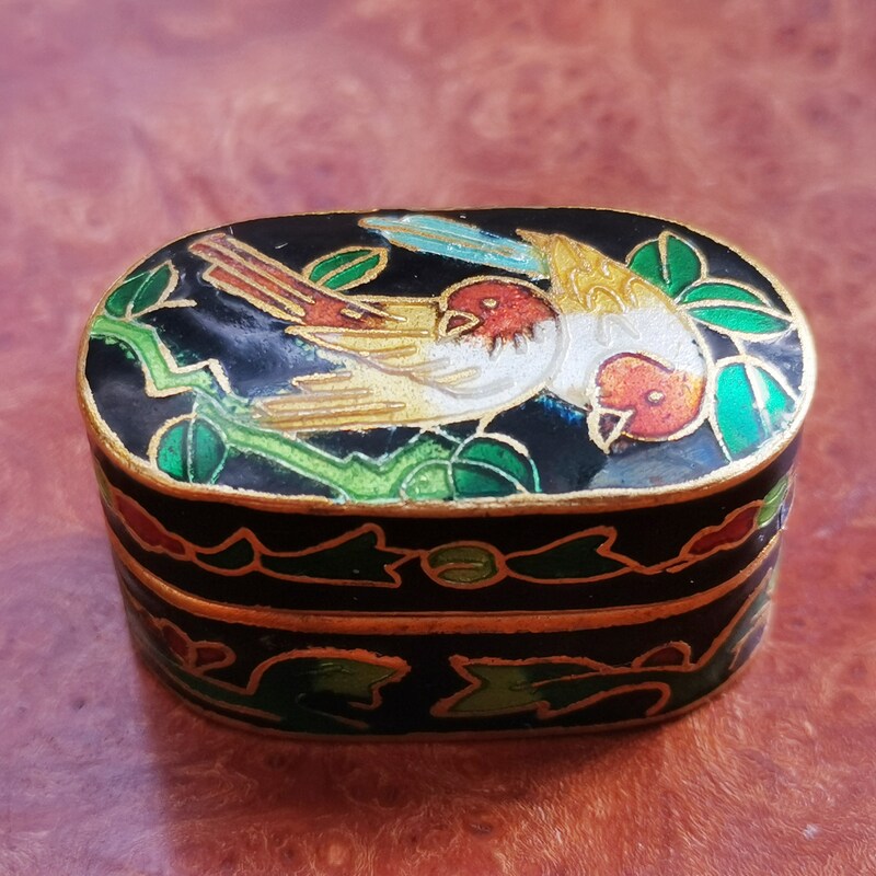 Chinese Enamel Box - Etsy