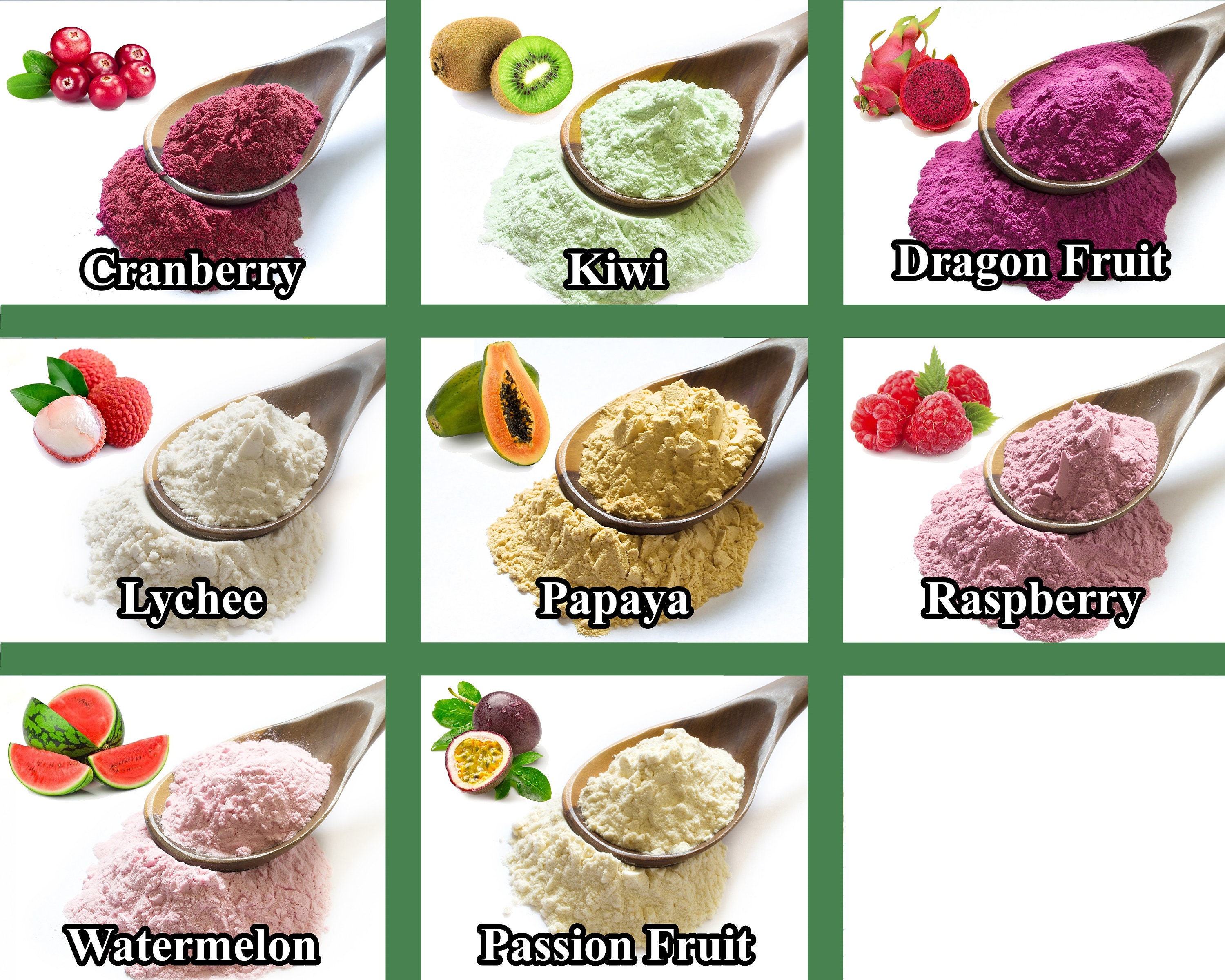 57 Types Fruit & Vegetable Powders Freeze Dried Fruit Powder - Etsy Canada