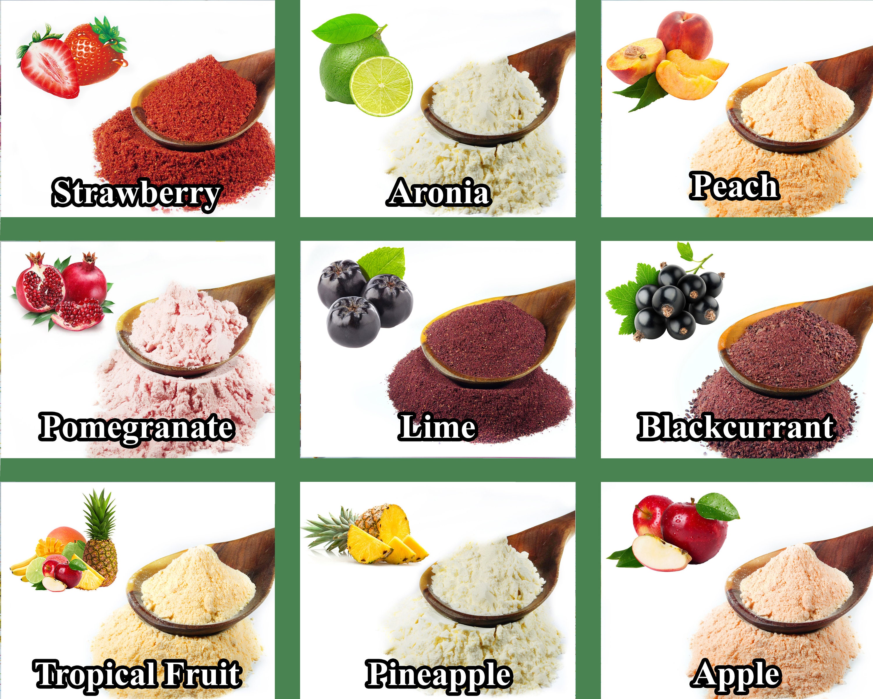 57 Types Fruit & Vegetable Powders Freeze Dried Fruit Powder - Etsy Canada