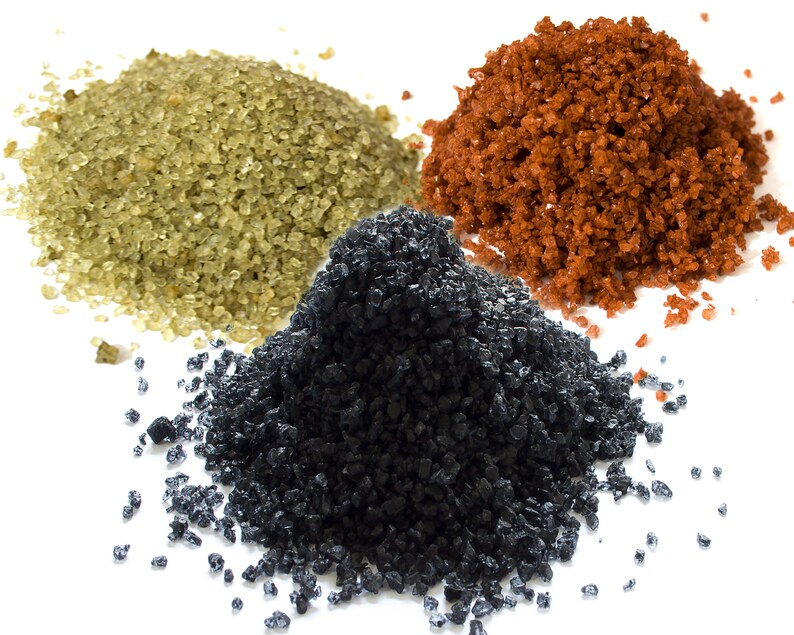 25-200g Hawaiian Black Lava Salt Alaea Red Salt Bamboo Jade - Etsy