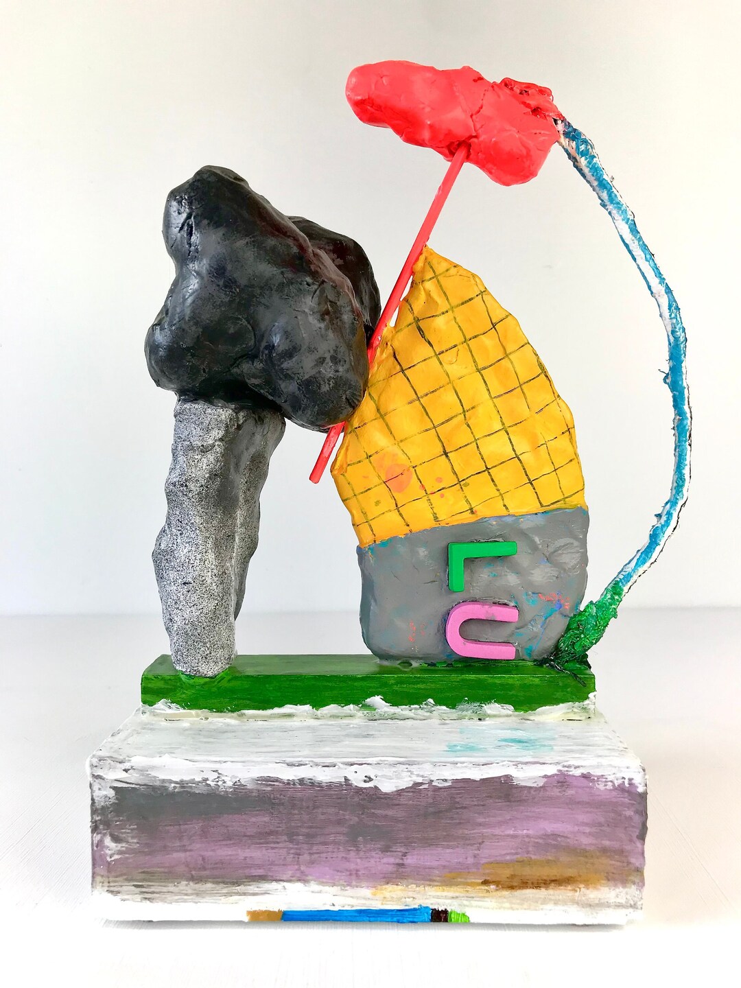 Original Art Sculpture, Unique Art Object, Handmade Craft, Table Top ...