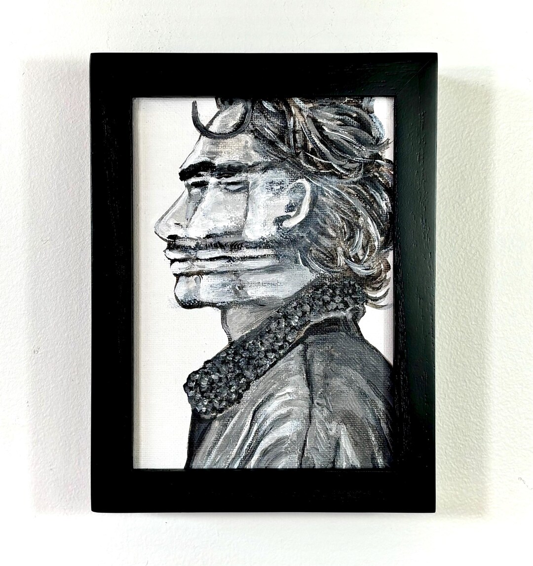 Original Framed Acrylic Painting, "blur Faces #2", Modern Art - Etsy