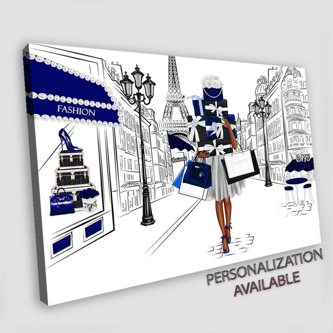 Fashion Wall Art Canvas Wall Art Fashion Prints Fashion Poster Girl ...