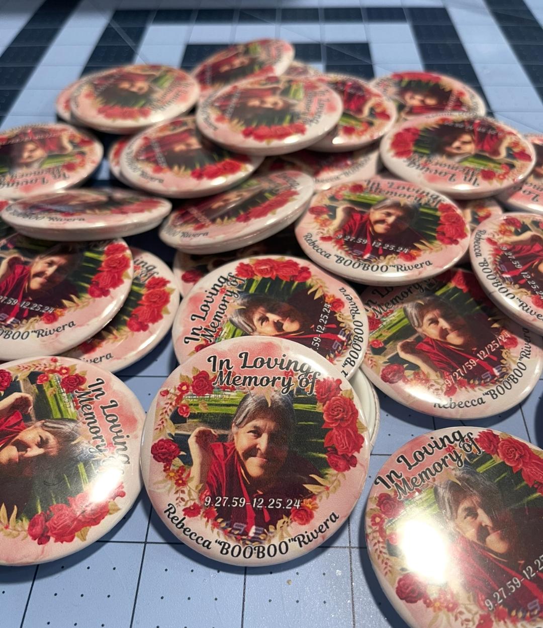 Custom Memorial Buttons, Personalized Photo Pins, Funeral Favors - Etsy