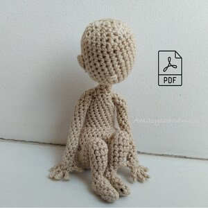 Crochet Pattern for Doll Life Like Body Base With Hands, Doll Has ...