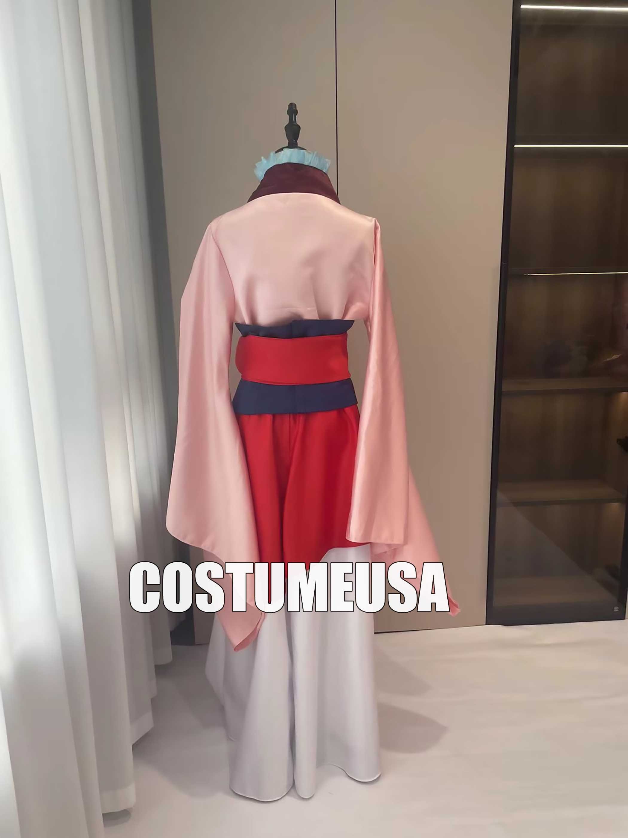 Princess Hua Mulan Dress Hua Mulan Pink Dress Satin Cosplay Costume - Etsy