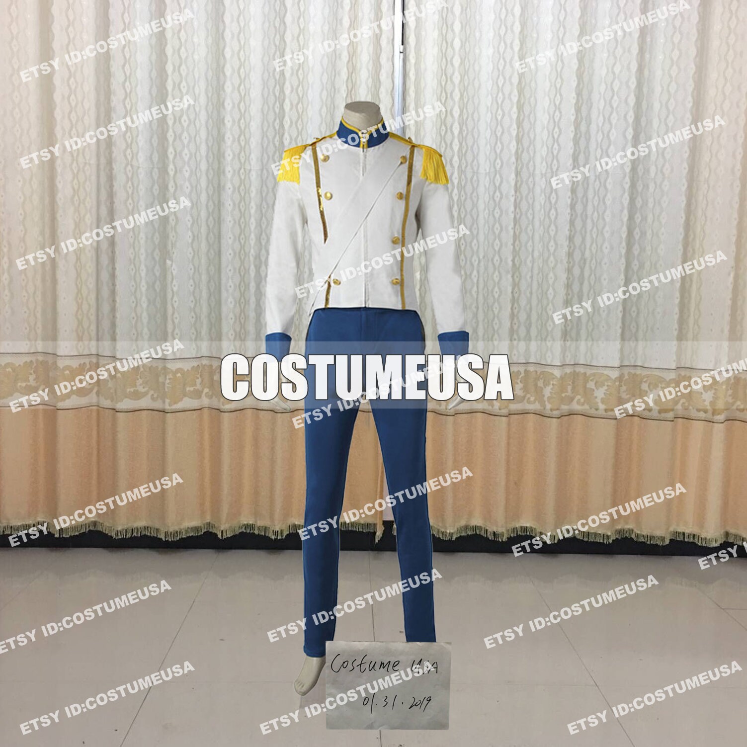 Prince Eric Costume Navy