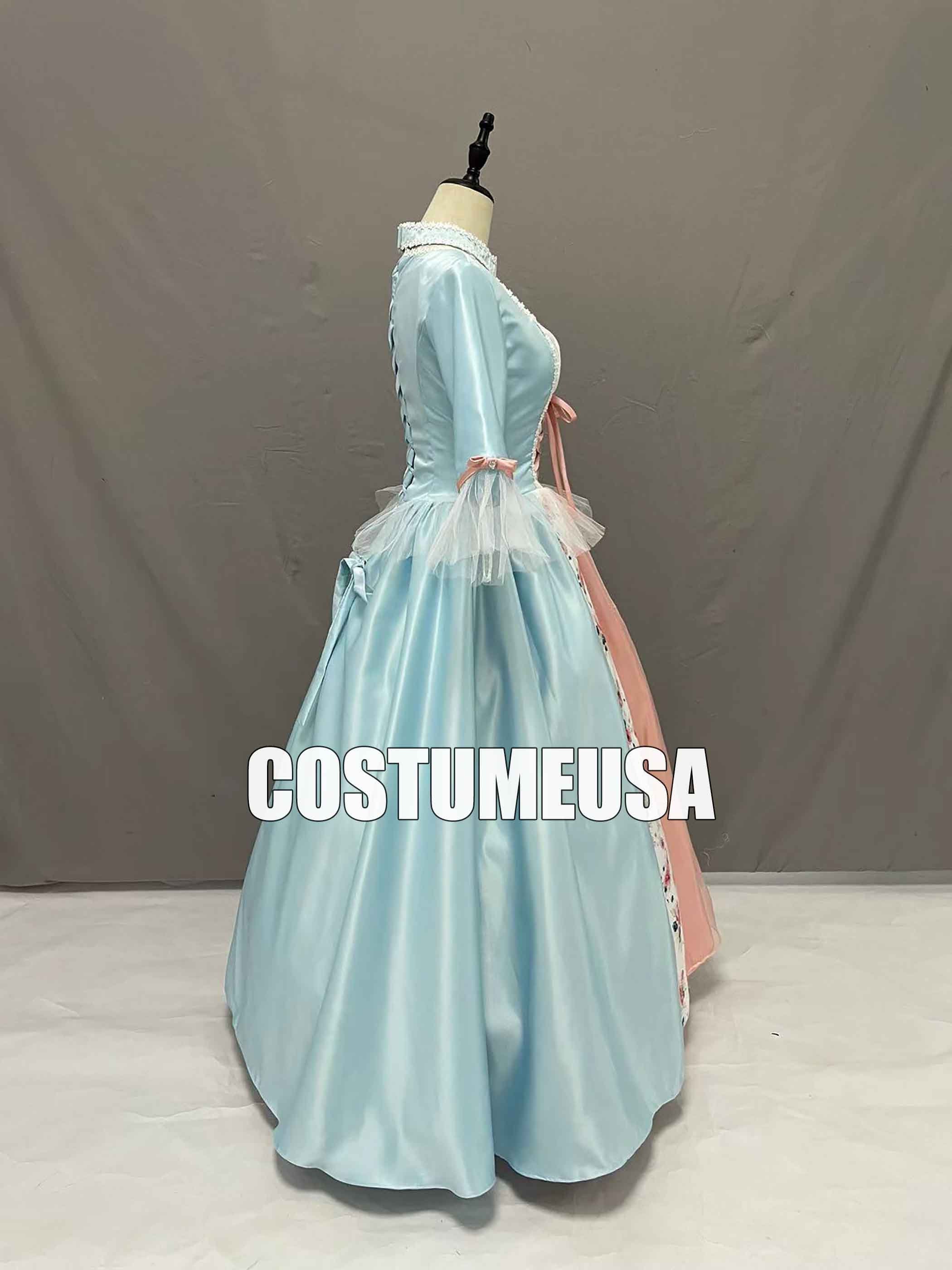 Erika Dress Blue Erika Cosplay Costume Adult Woman Girls Halloween ...