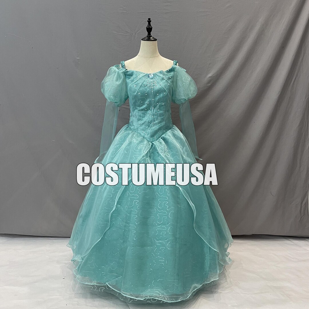 Handmade Ariel Dress Princess the Little Mermaid Cosplay Costume Adult ...