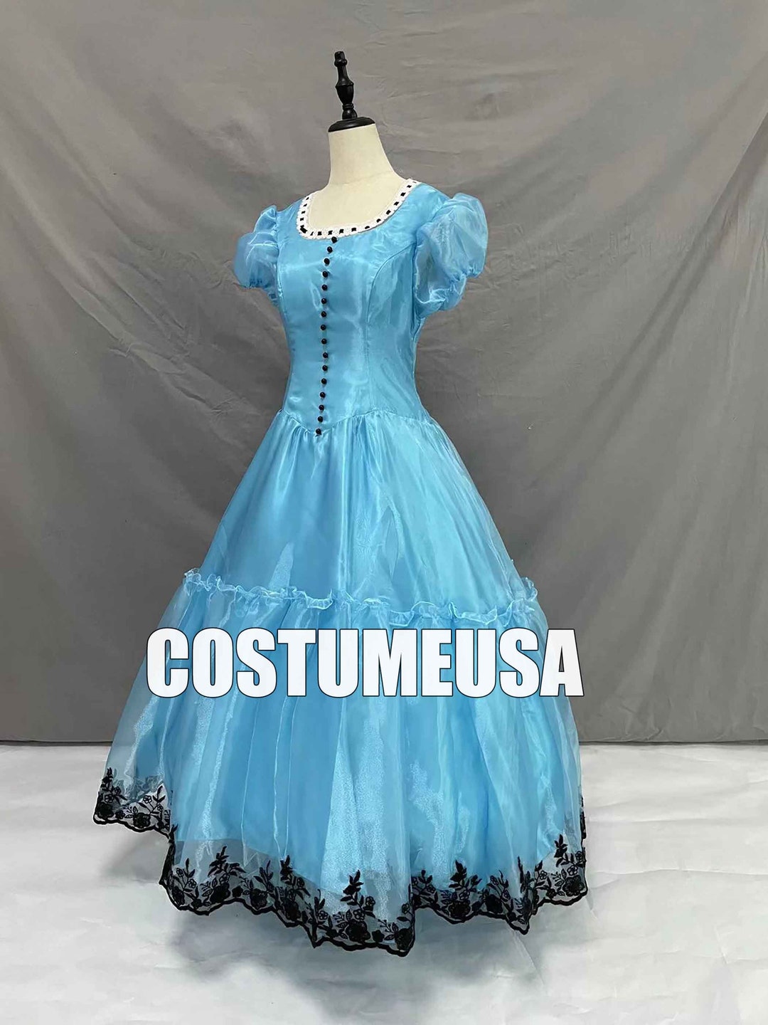 Alice Dress Alice in Wonderland Blue Dress Cosplay Costume Adult Woman ...
