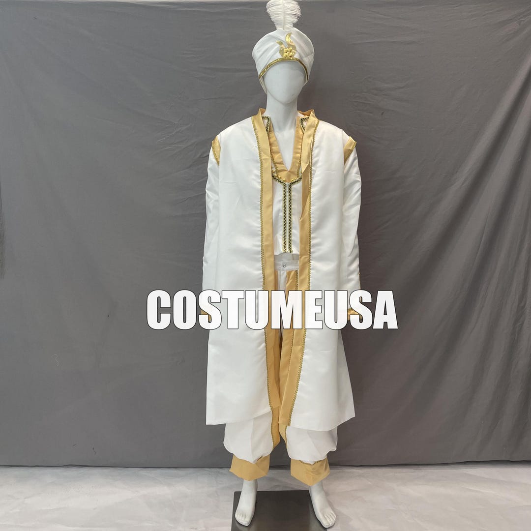 Aladdin Cosplay Costume Prince Aladdin Men Outfit Adult & Boys Upgraded ...
