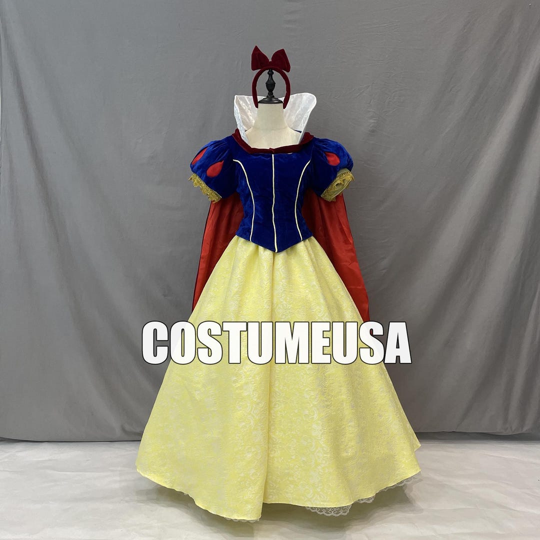 Snow White Dress, Princess Snow White Cosplay Costume Snow White Cape ...