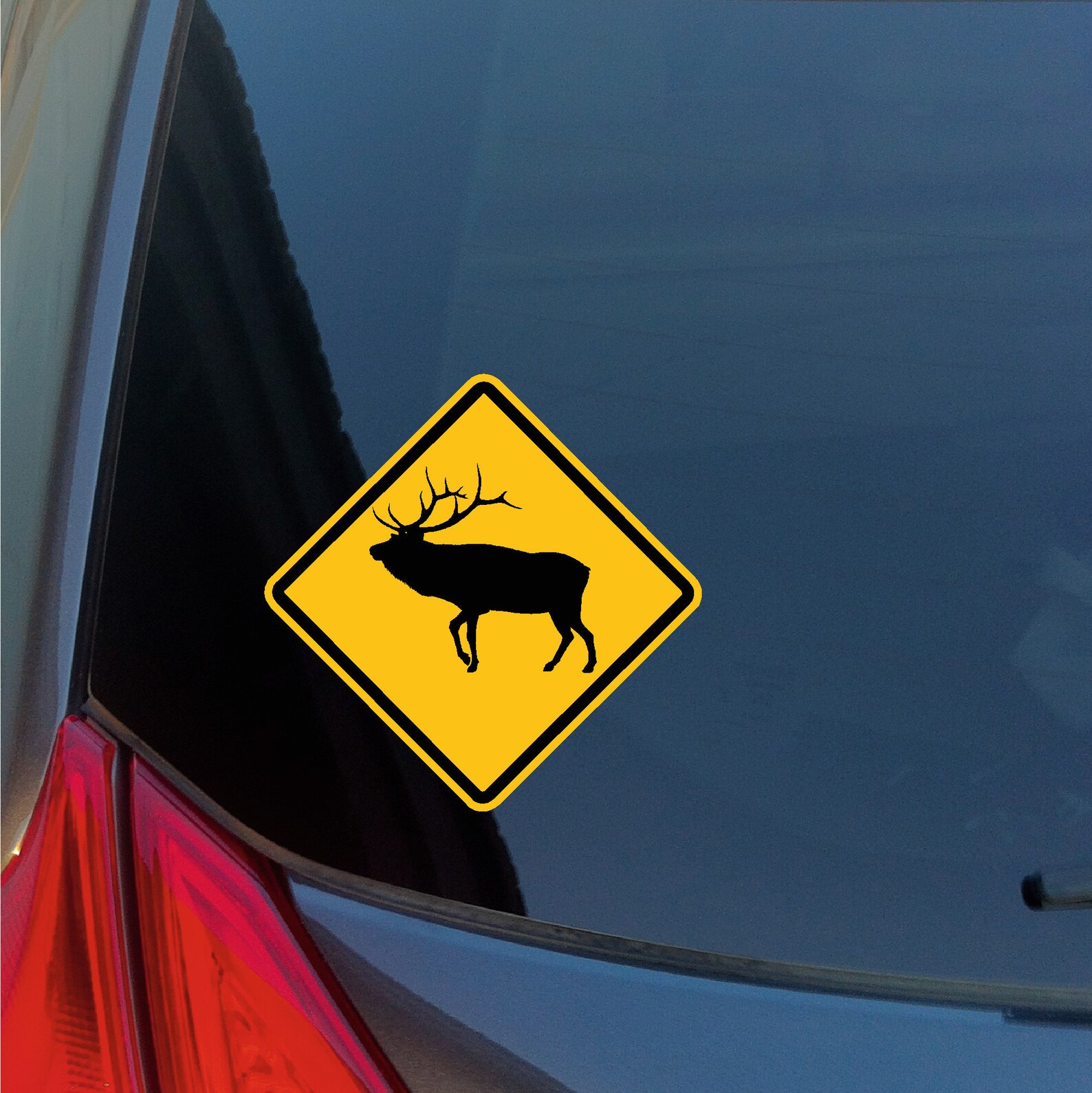 Elk Crossing Caution Sign Lane Travel Safety Protect - Etsy