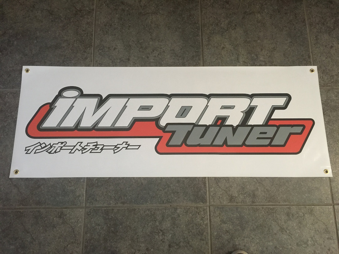 Import Tuner Magazine Banner Jdm Racing Drift Garage Shop Wall ...