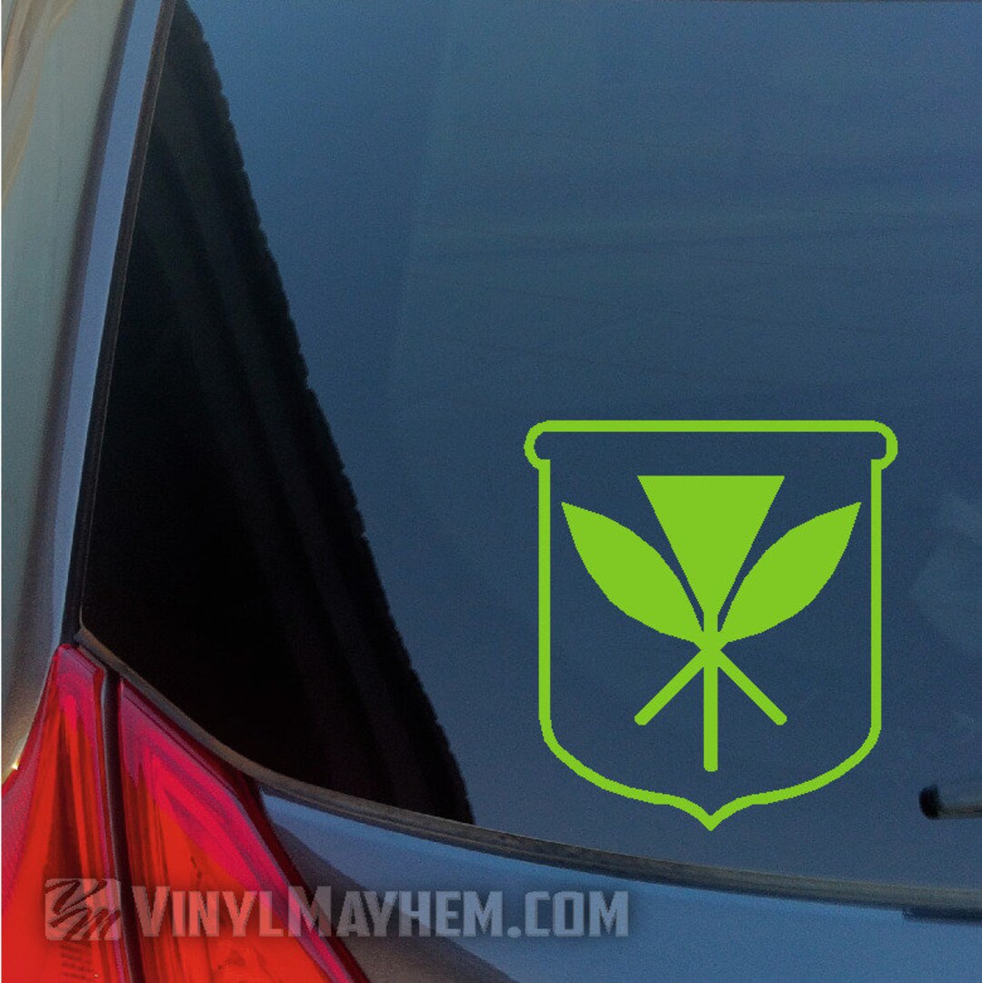 Kanaka Maoli Crest Vinyl Sticker Decal Hawaiian Maui Sea Ocean 808 ...