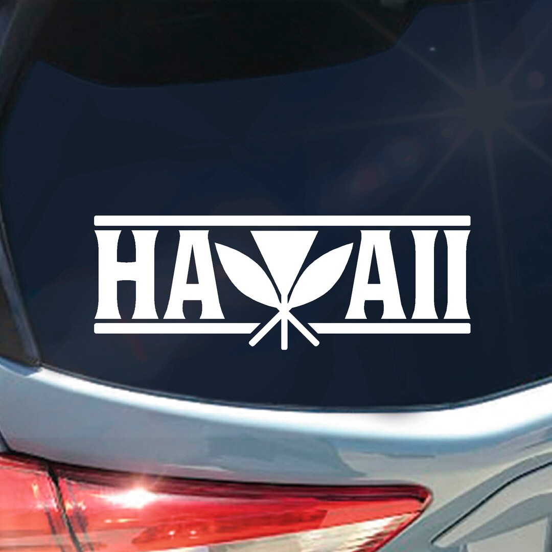 Hawaii Kanaka Maoli Vinyl Sticker Decal Hawaiian 808 Oahu Island Kona ...