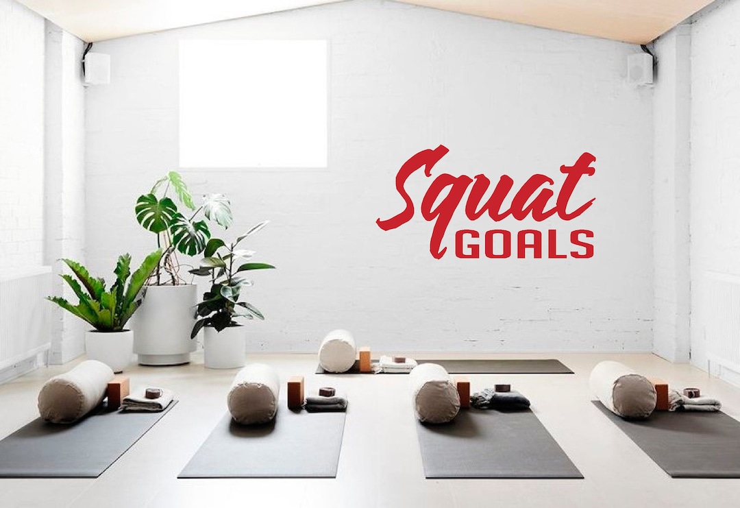 Squat Goals Vinyl Sticker GYM Workout Health Fitness - Etsy