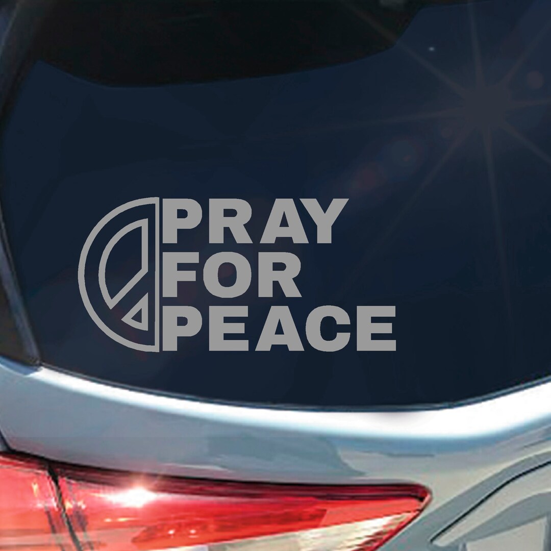 Pray for Peace Vinyl Sticker Symbol Sign Compassion - Etsy