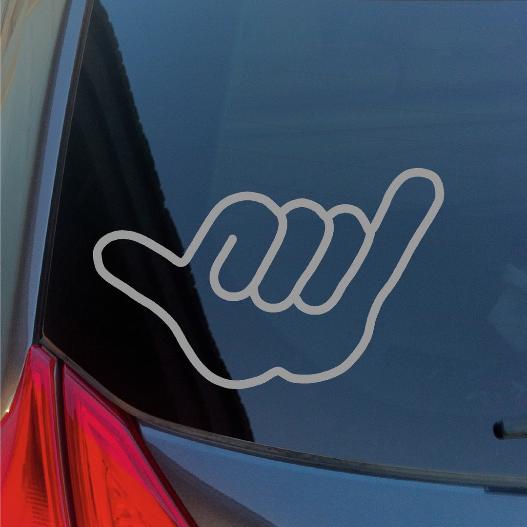 Hang Loose Shaka Hand Sign Vinyl Sticker Decal Hawaii Maui Oahu Aloha ...
