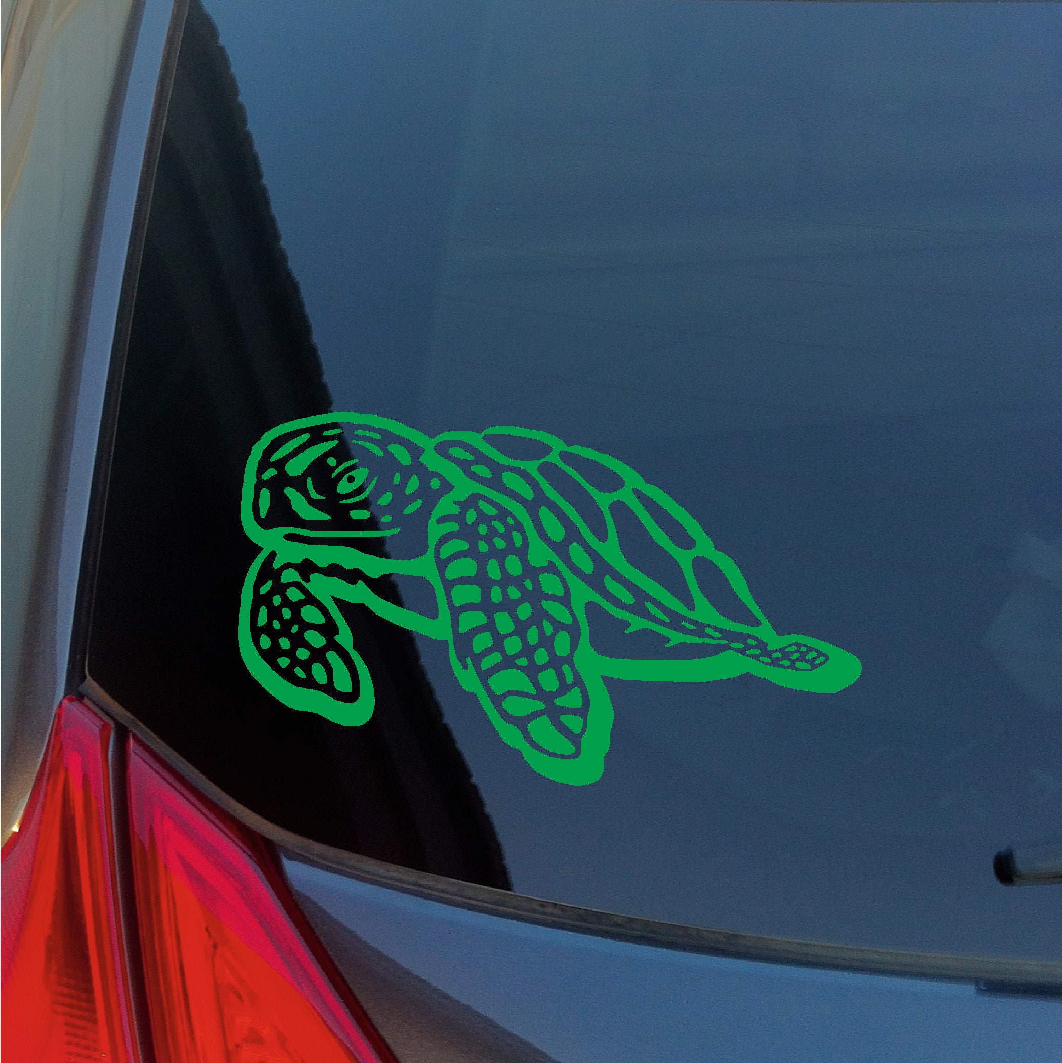 Sea Turtle vinyl sticker decal Hawaiian green honu Hawaii | Etsy