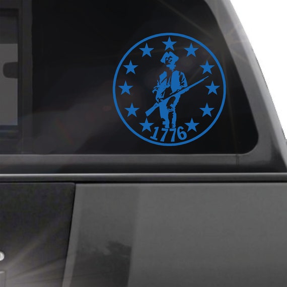 Minuteman 1776 Vinyl Sticker Decal Patriot Liberty DTOM 2A - Etsy